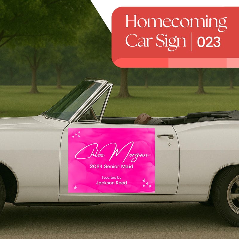 Homecoming Parade Signs for Car - Etsy