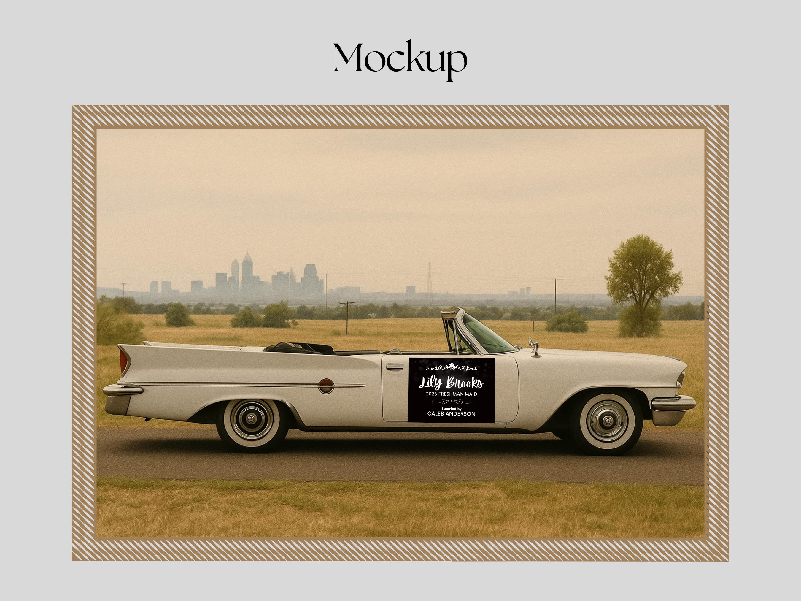 Custom Homecoming Parade Car Magnet Design, Parade Car Sign Homecoming ...