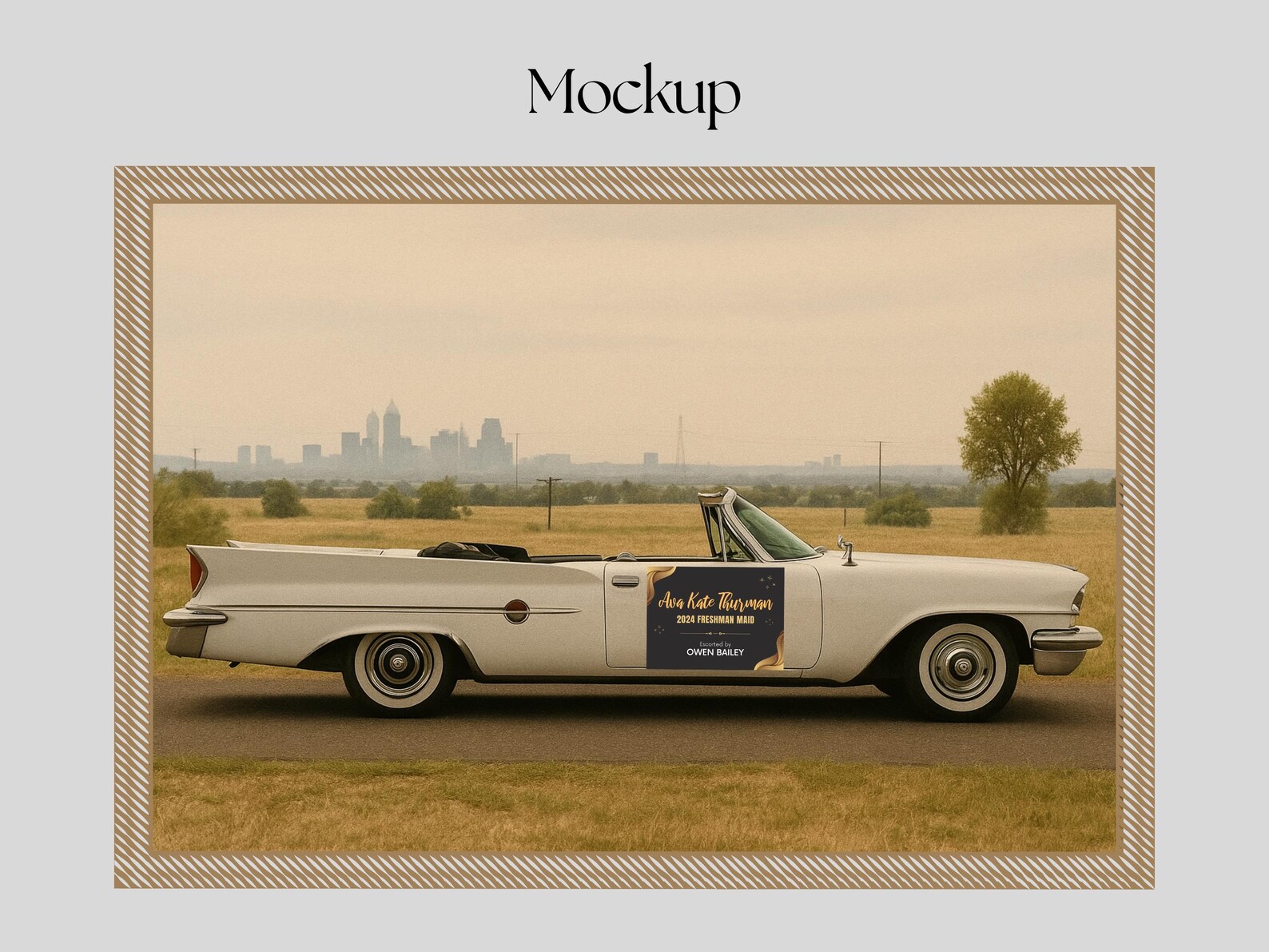 Custom Car Sign Homecoming Parade, Golden Design Homecoming Queen ...