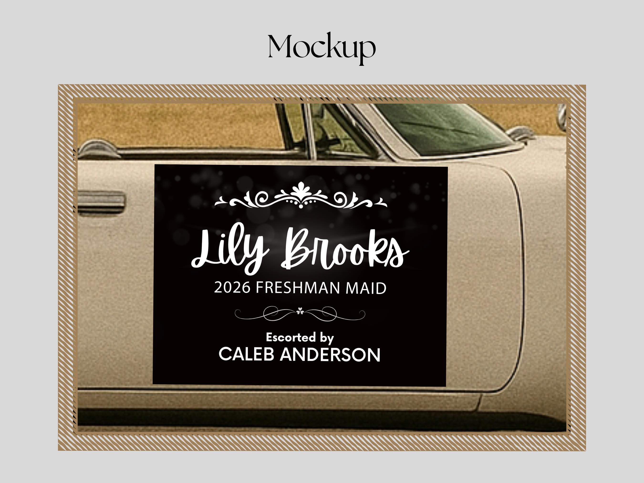 Custom Homecoming Parade Car Magnet Design, Parade Car Sign Homecoming ...