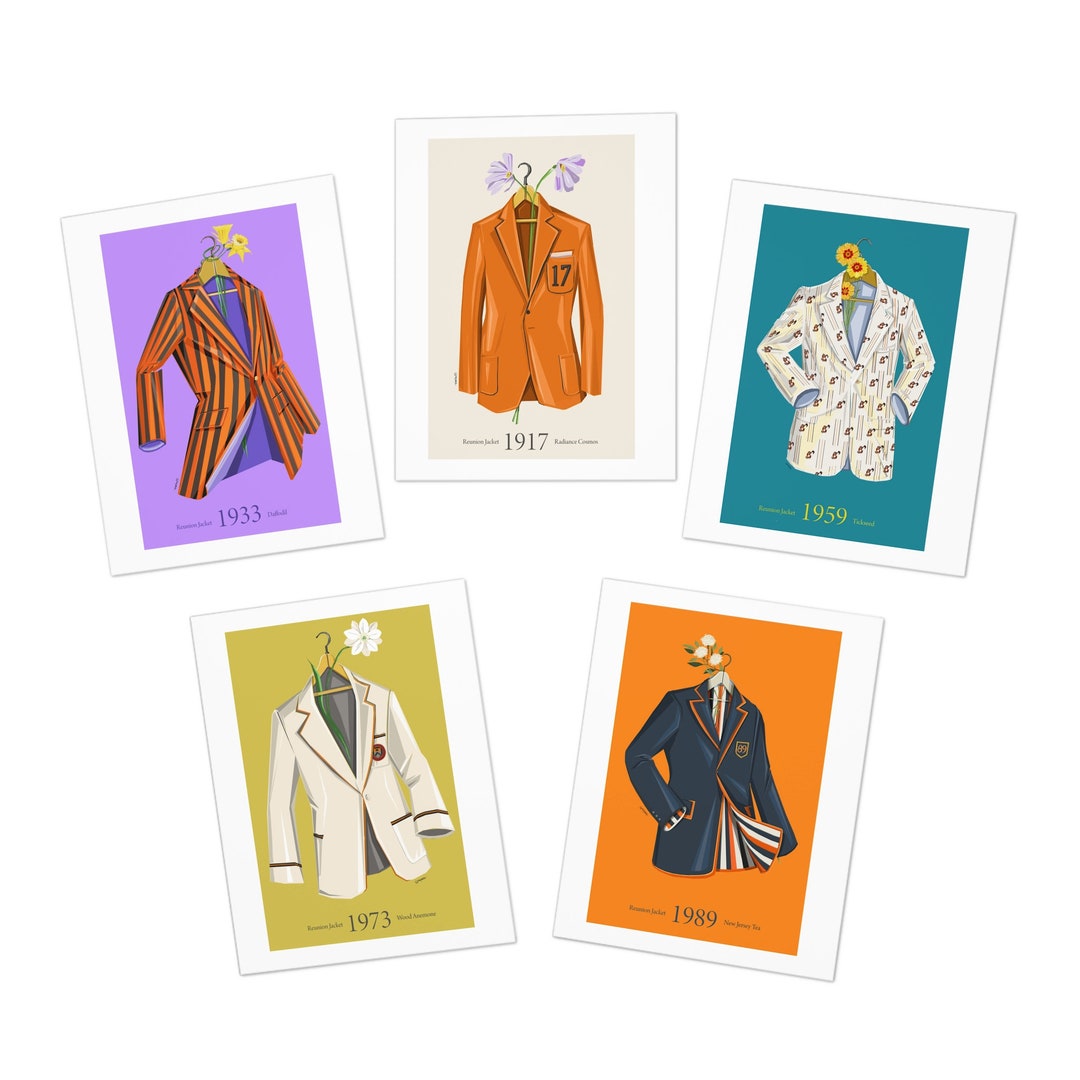 Princeton Reunion Jacket Illustrated NO LOGO Multi-design Greeting ...