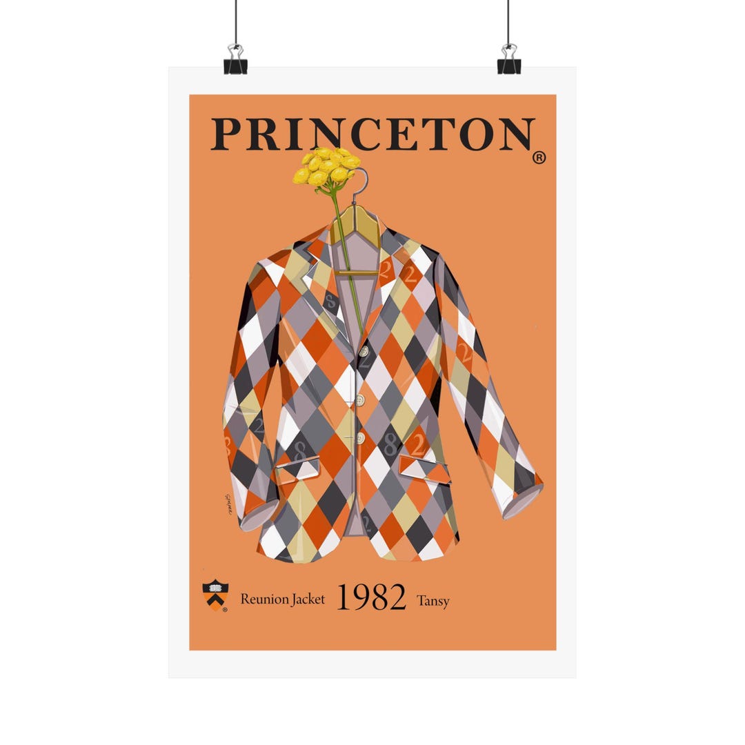 1982 Princeton Reunion Jacket With Logo - Etsy