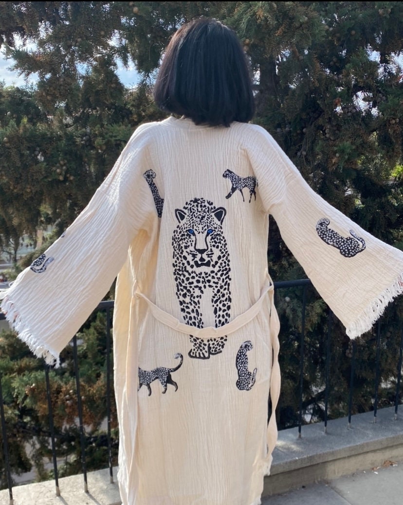 Cotton Kimono Robes,turkish Women Bathrobe,turkish Towel Beach,muslin ...