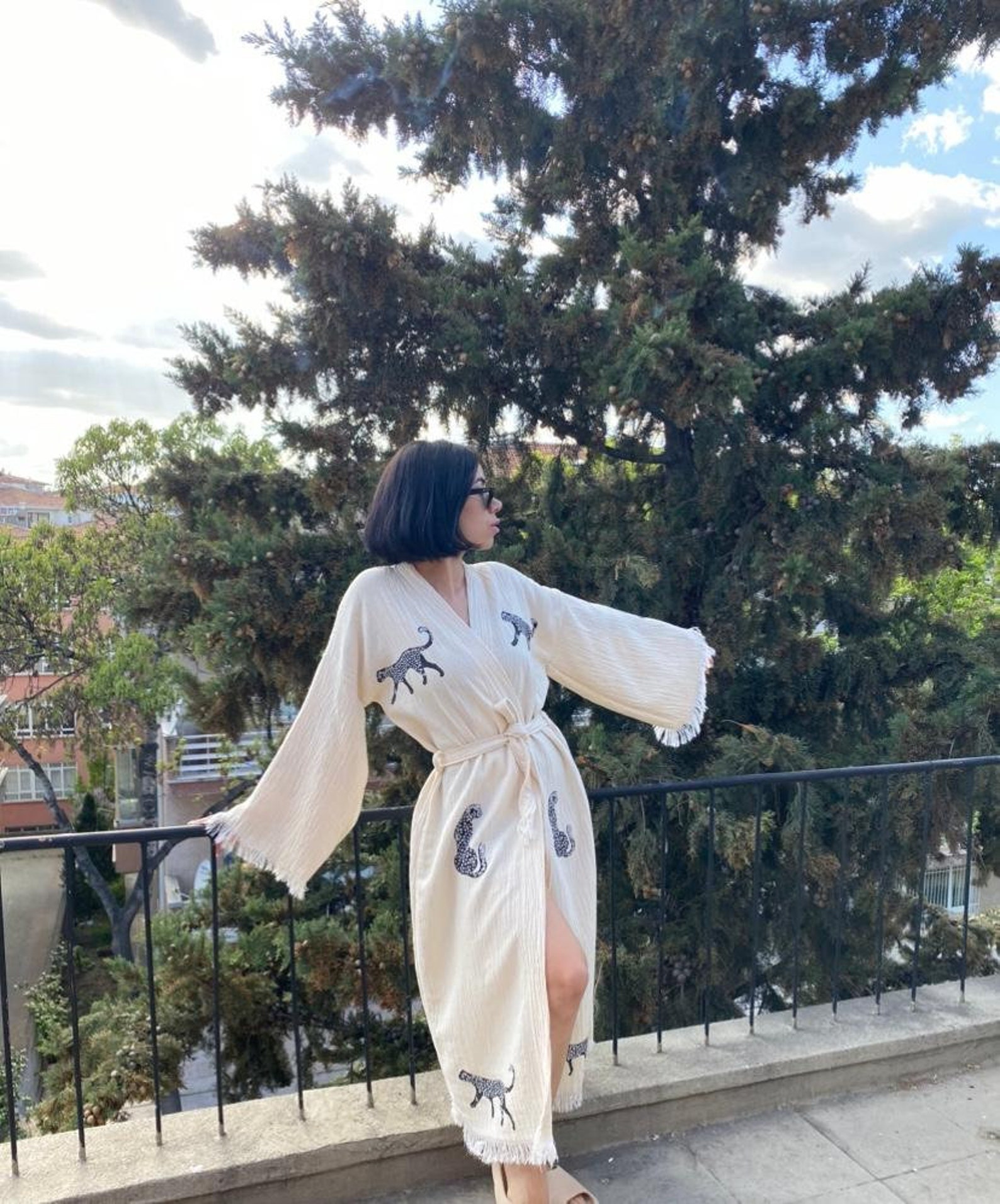 Cotton Kimono Robes,turkish Women Bathrobe,turkish Towel Beach,muslin ...