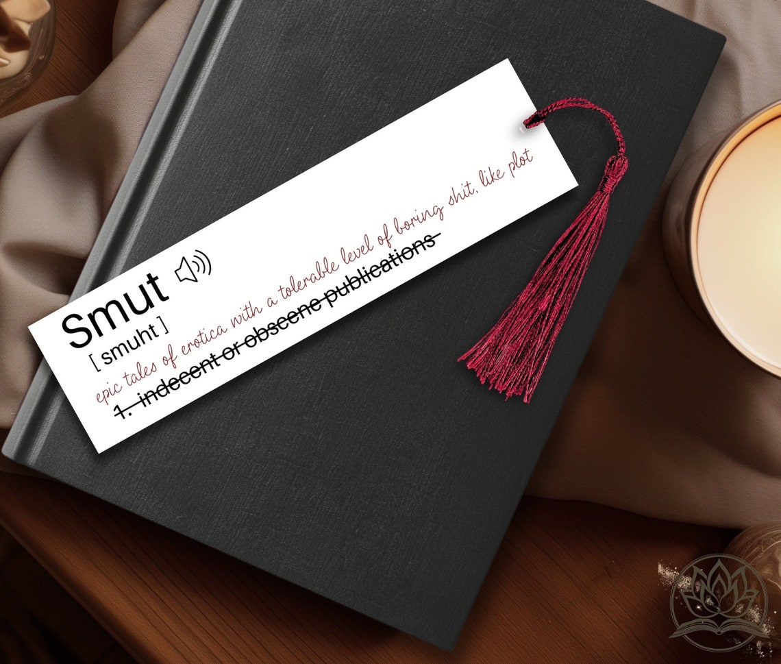 Smut Definition Bookmark, Funny Romance Reader Book Mark, Durable ...