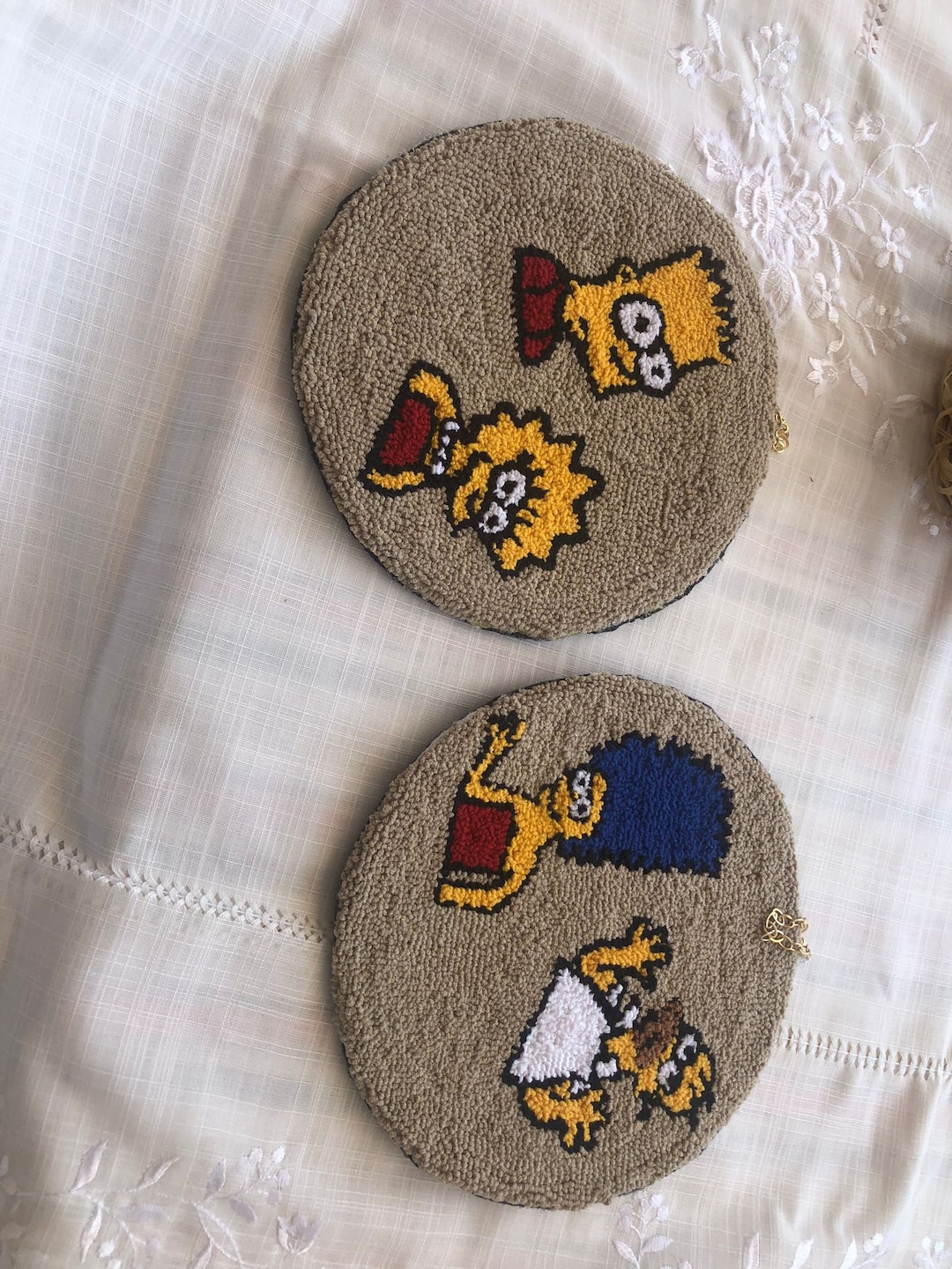 Simpson Family Punch Needle Wall Hanging,simpson Family Wall Decor ...