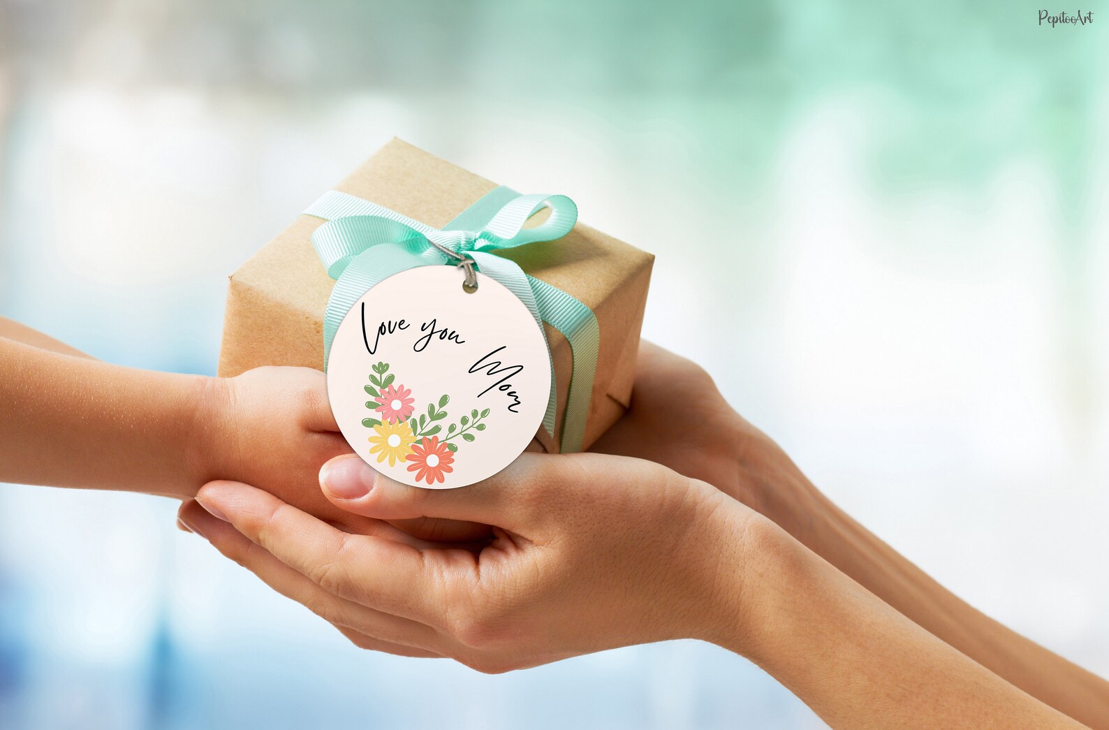 Mothers Day Gift Tags Set of 6,floral Mothers Day Gift Tag, Gift Tag ...