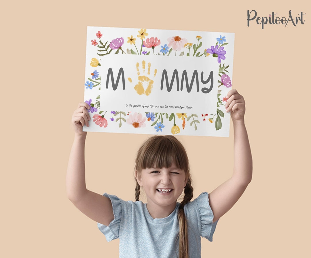 Mother's Day Handprint Art,mommy Handprint Art,kids Baby Toddler ...