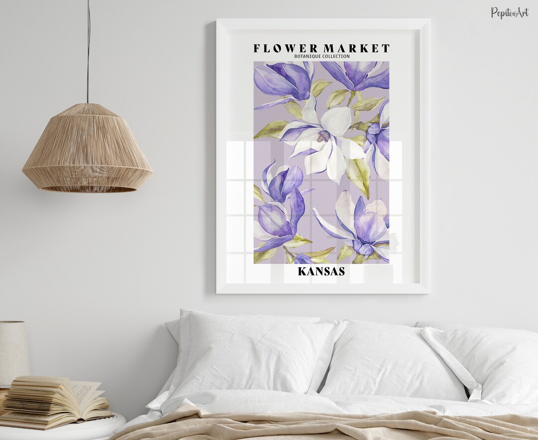 Lilac Kansas State Flower,lily Flower Market Print, Decorative ...