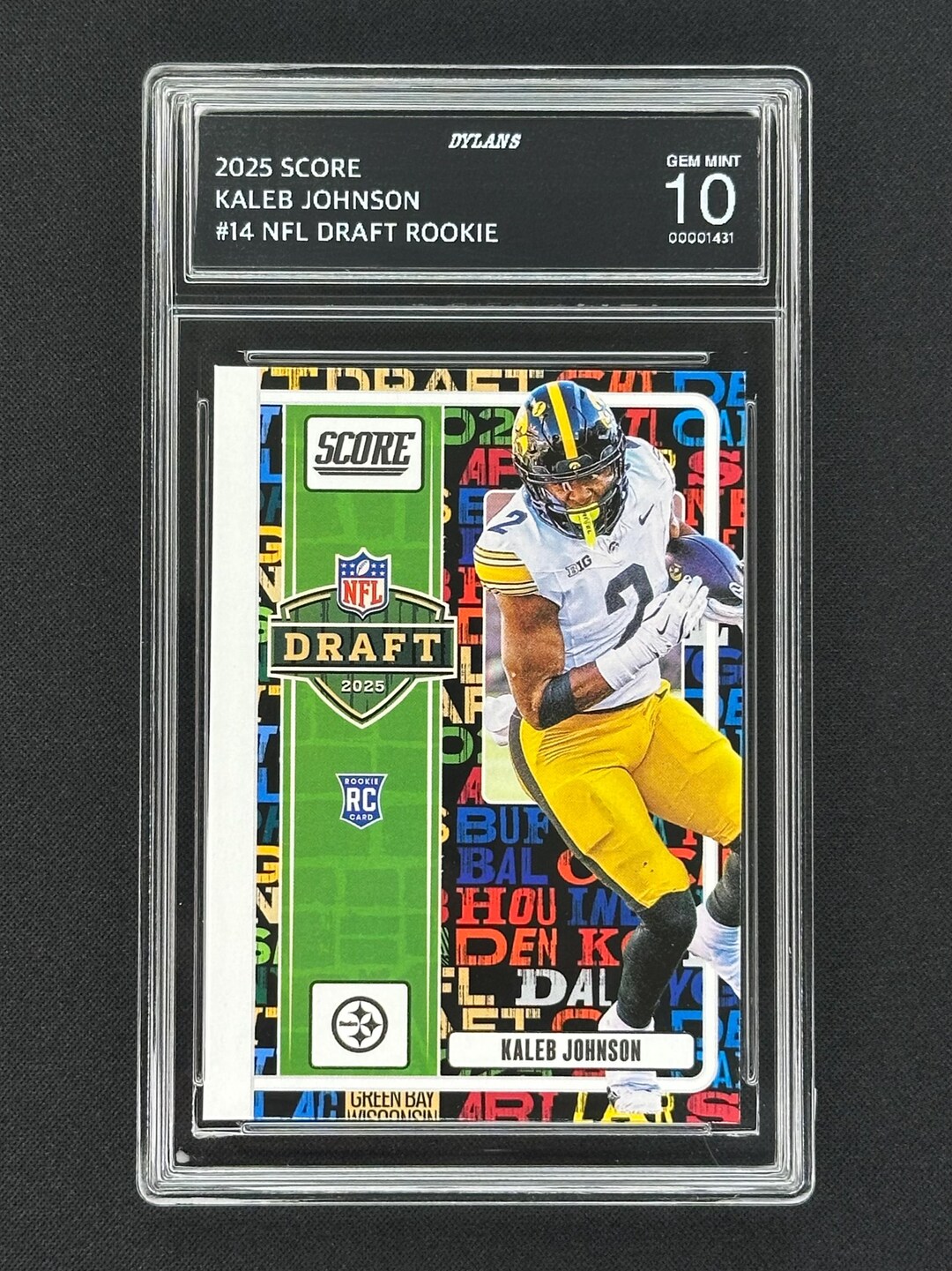 Kaleb Johnson Pittsburgh Steelers 2025 Score NFL Draft Rookie #14 ...