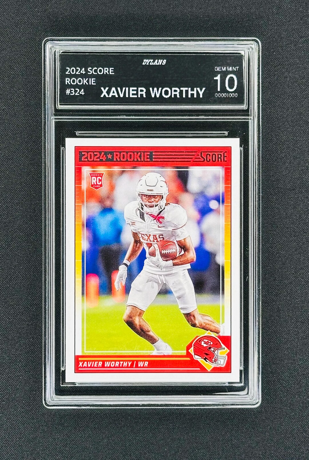 Xavier Worthy Kansas City Chiefs 2024 Score Rookie Graded Gem Mint 10 ...