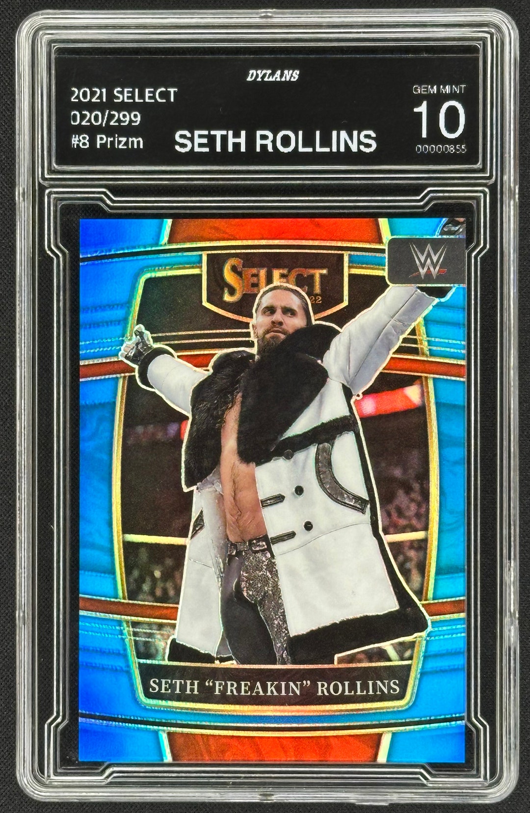 Seth Rollins 2021 Select WWE /299 #8 Graded Gem Mint 10! - Etsy