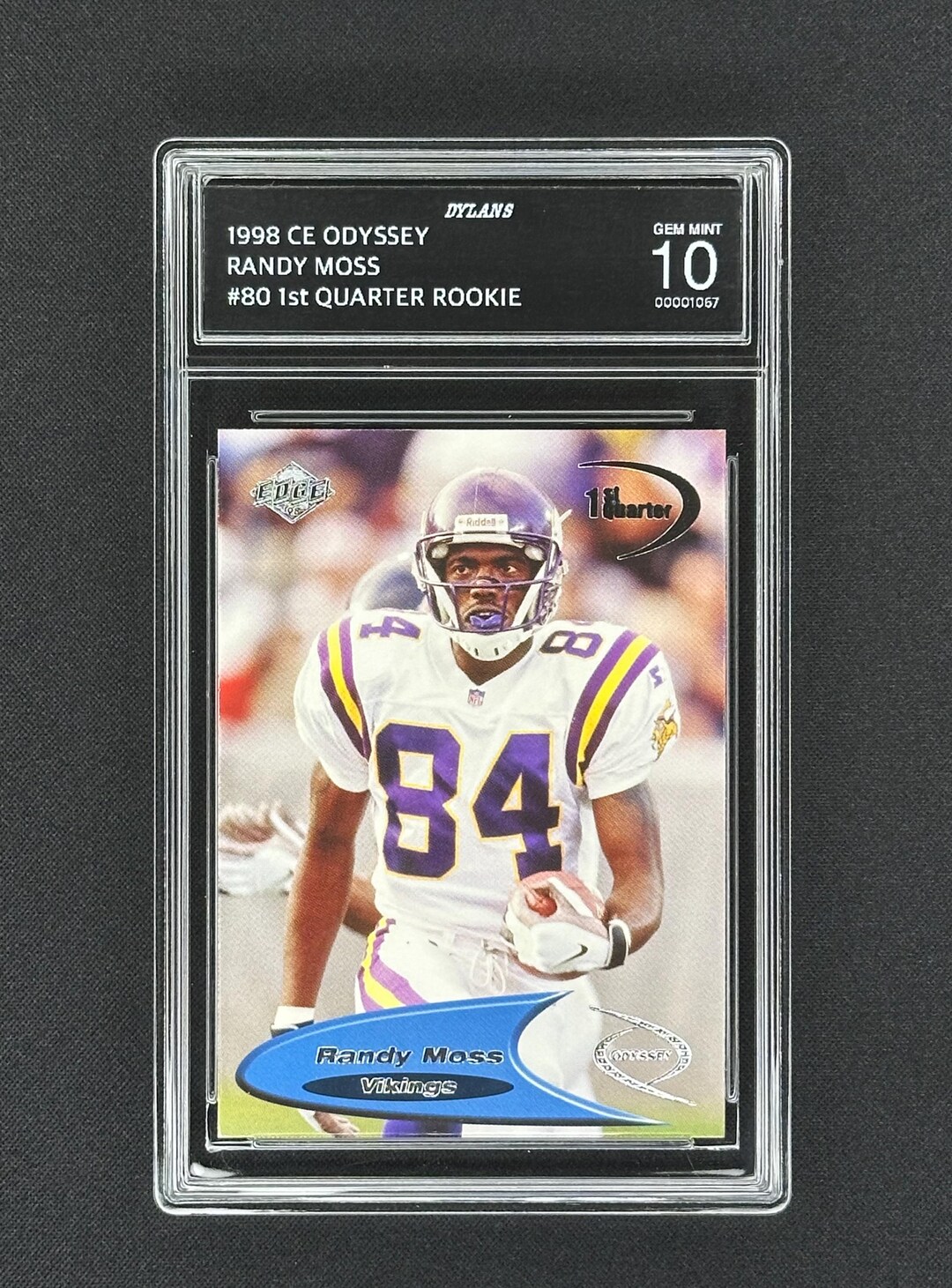 Randy Moss 1998 CE Odyssey 80 Rookie Graded Gem Mint 10 - Etsy