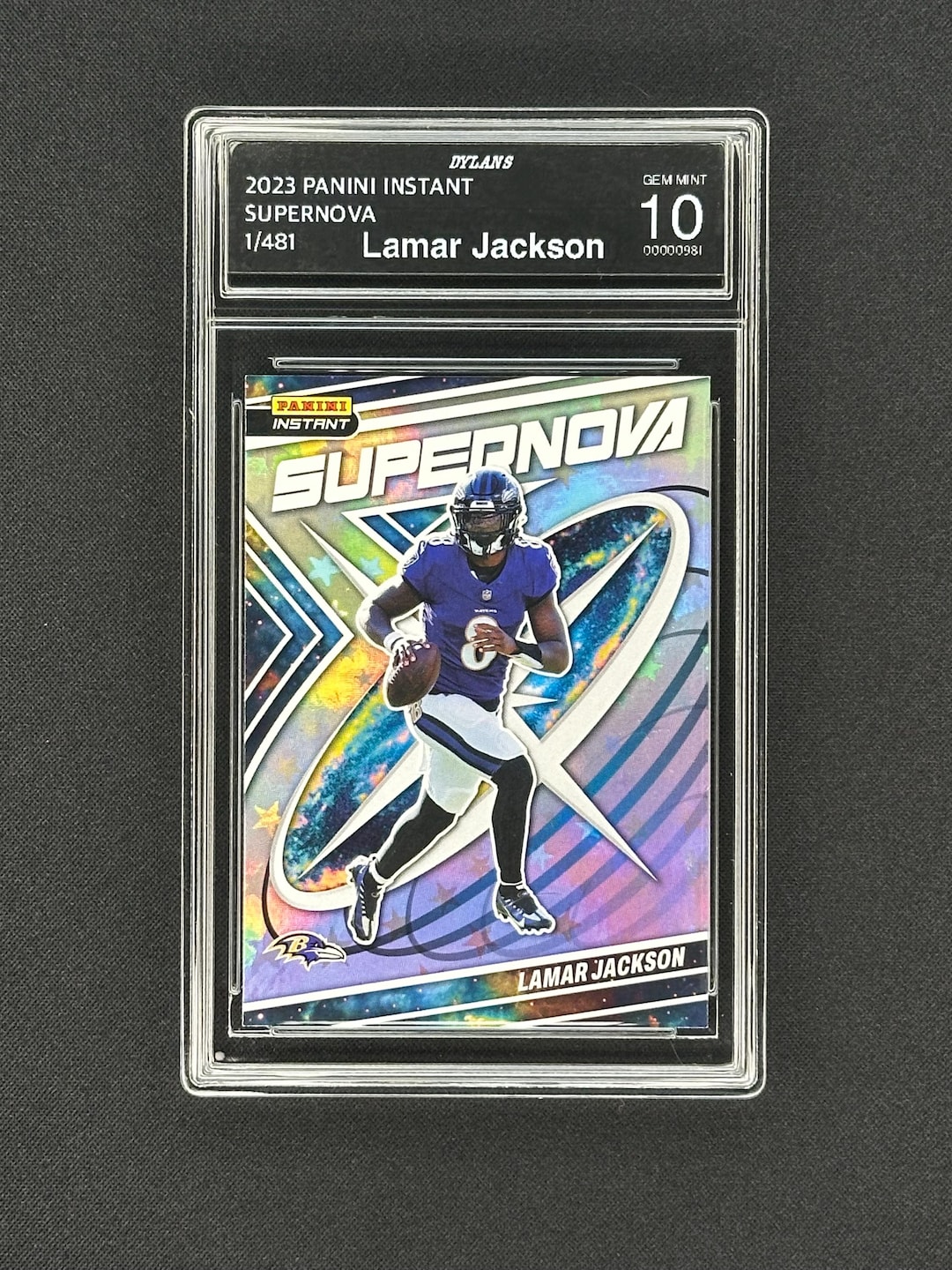 Lamar Jackson Baltimore Ravens Panini Instant Supernova /481 Graded Gem ...