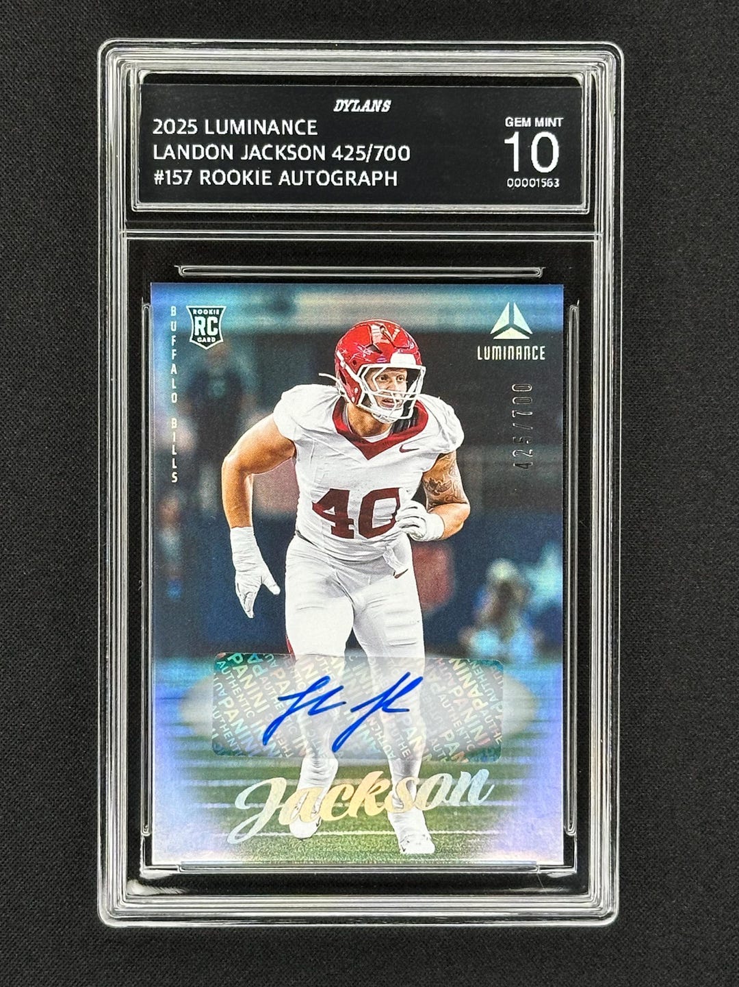 Landon Jackson Buffalo Bills Autograph 2025 Luminance Rookie /700 ...