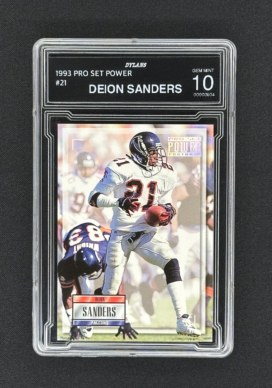DEION SANDERS 1993 Pro Set Power #21 Graded Gem Mint 10! - Etsy