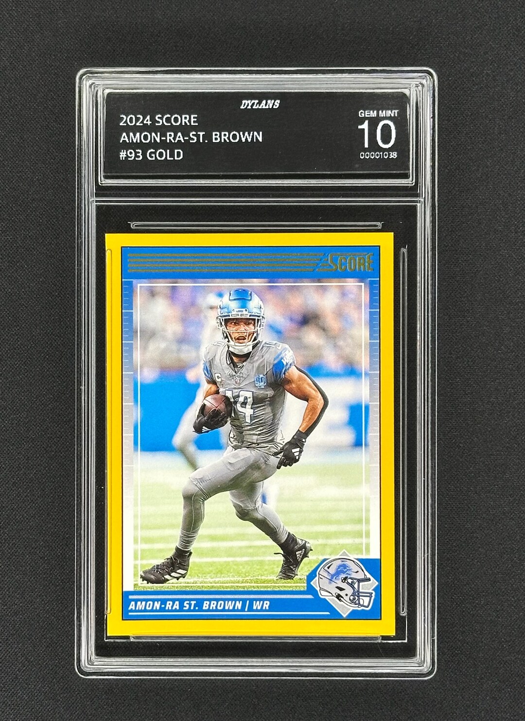 Amon-ra-st. Brown Detroit Lions 2024 Score Gold Graded Gem Mint 10! - Etsy