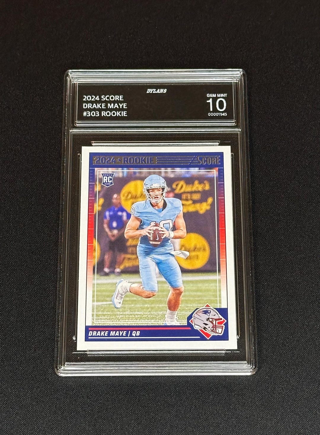 Drake Maye New England Patriots 2024 Score Rookie Graded Gem Mint 10 - Etsy