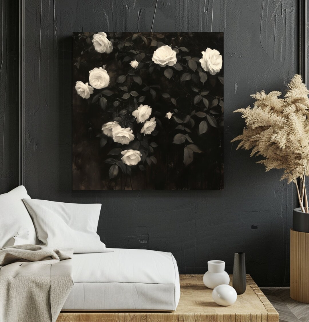 Etude With Roses by Emile Corsi постер для печати - Etsy