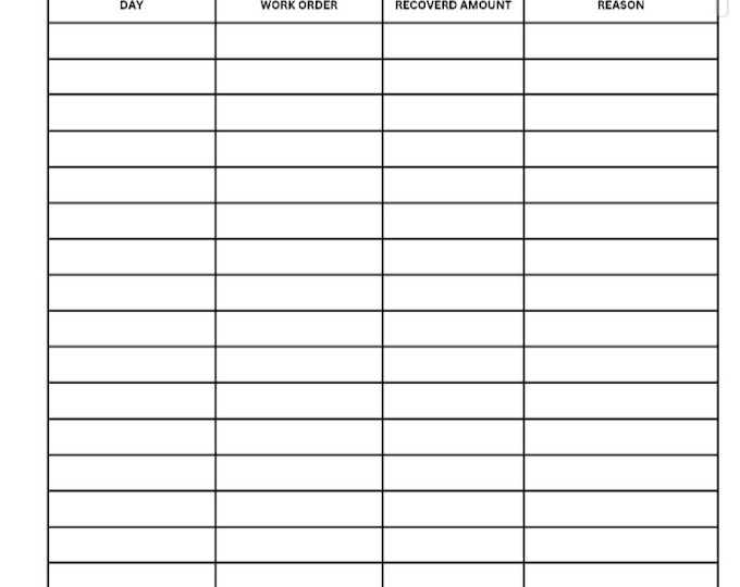 Hvac Recovery and Refrigerant Log - Etsy