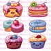 Cute Kawaii Dessert Clipart Bundle | 67 High-quality PNG Files | Kawaii ...