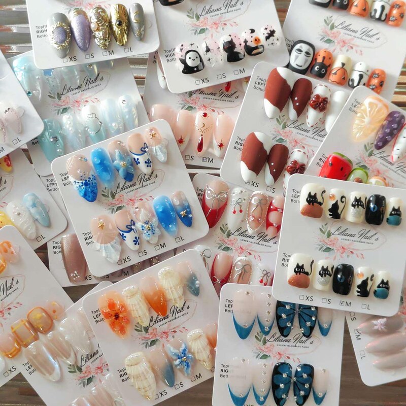 Fake Nails Set - Etsy