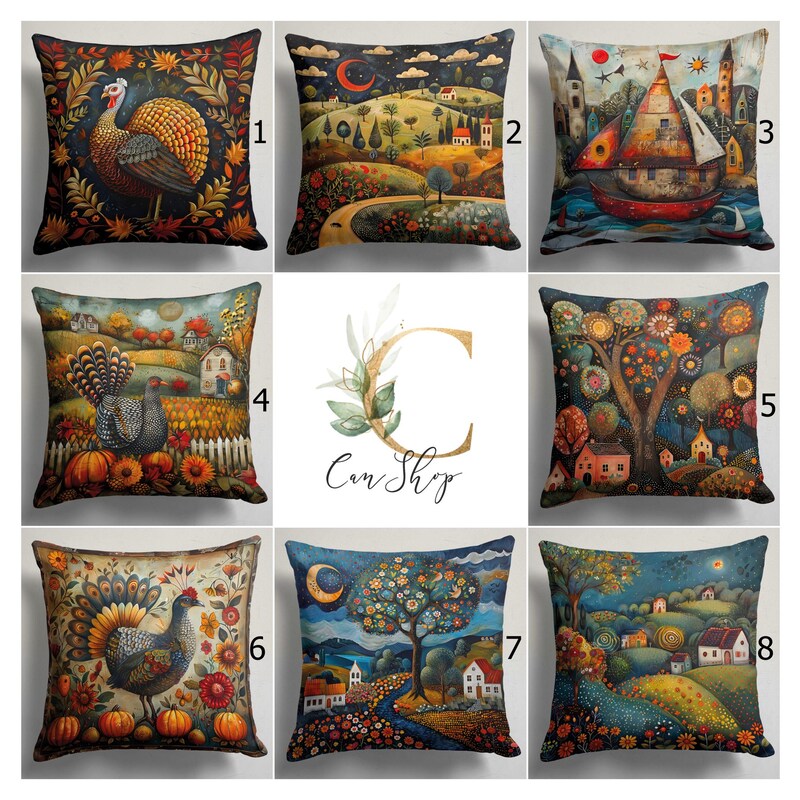 Thanksgiving Pillow - Etsy