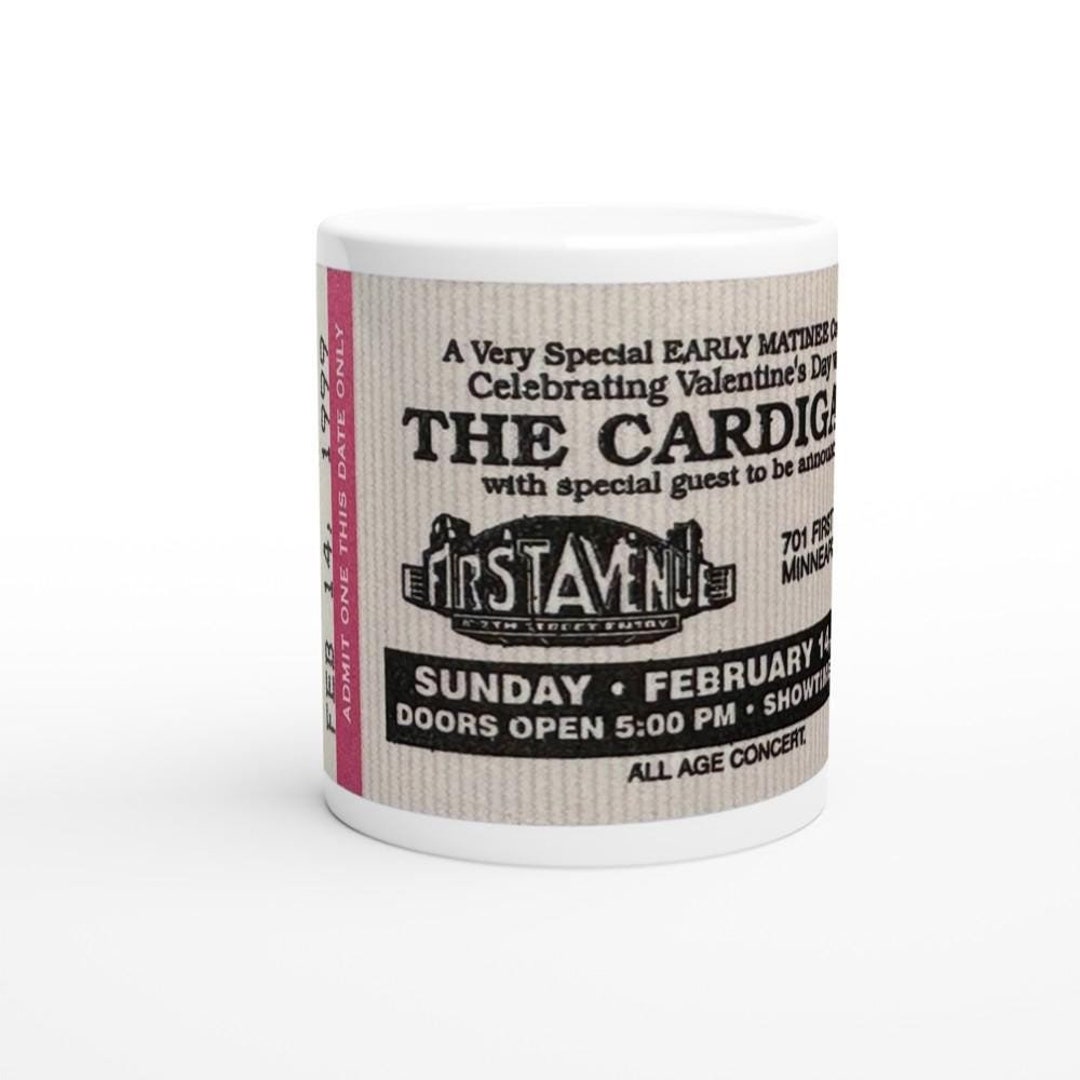 The Cardigans Concert Ticket Mug 1999 First Avenue Minneapolis Perfect ...