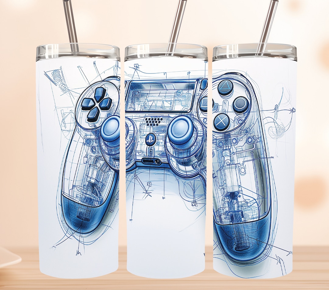 Gaming Tumbler Wrap, 20 Oz Gamer Controller Png for Sublimation, Game ...
