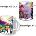 Cartoon Characters Mug Wrap, Cartoon Emotions Friends, 11oz Mug Png ...