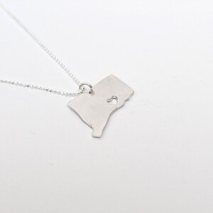 I Heart Connecticut State Necklace Silver Connecticut - Etsy