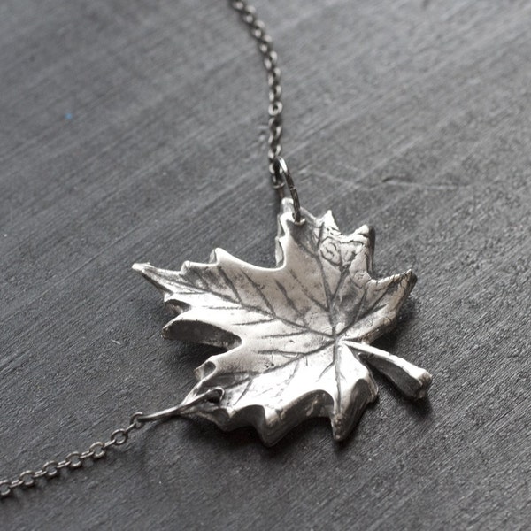 Silver Maple Leaf - Etsy