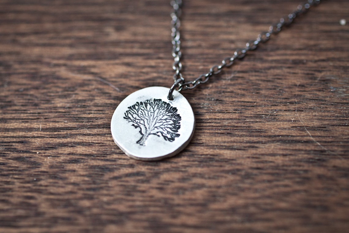 Oak Tree Necklace - Tree Necklace - Autumn Necklace - Fall Jewelry ...