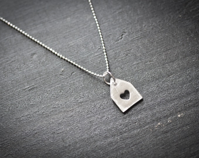 Home is Where the Heart is House Necklace, Home Necklace, Home Sweet ...