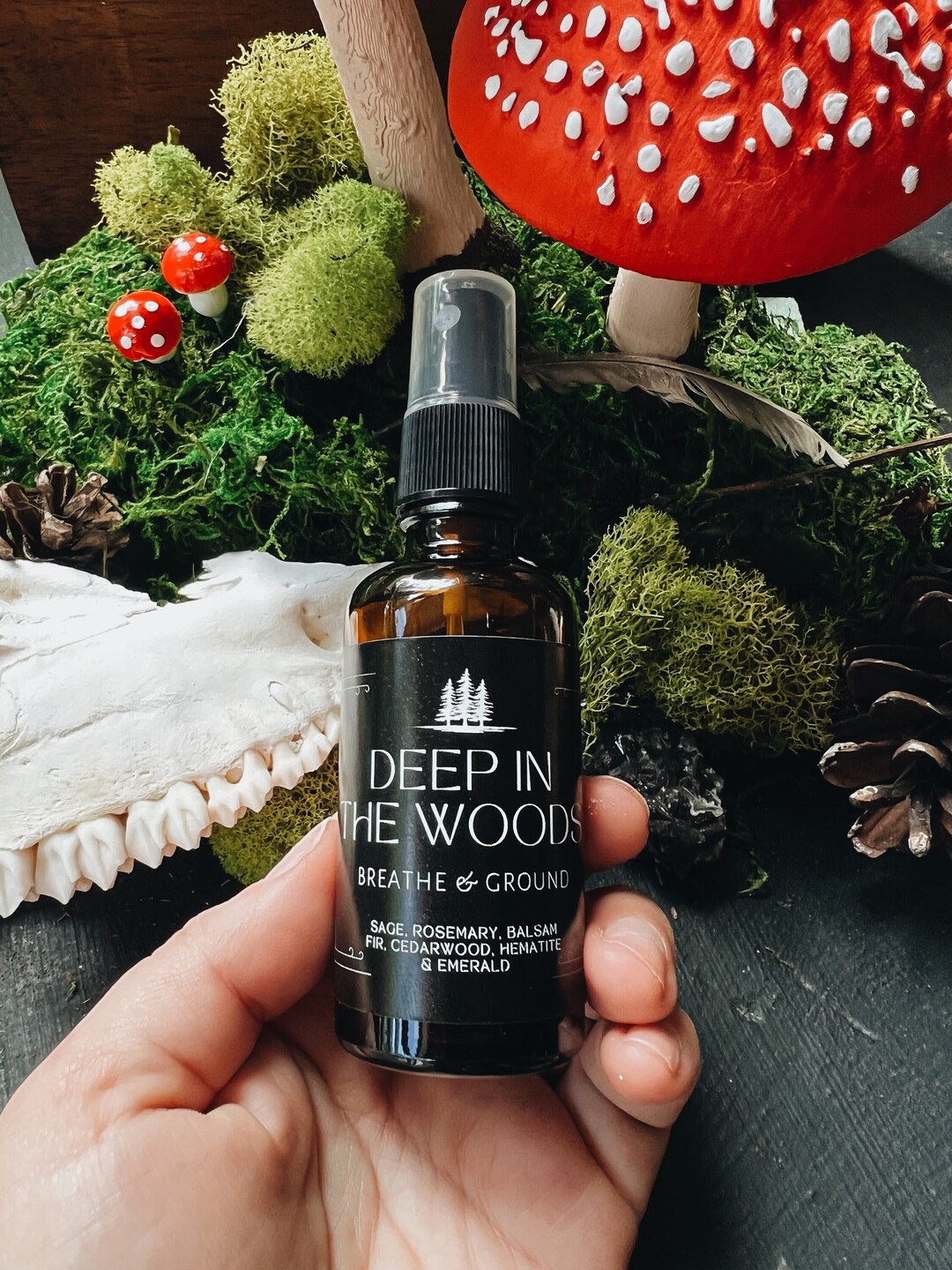 Smudge Mist Room and Body Spray, Forest Spray, Gem-infused Aromatherapy, Gem Elixir, Crystal ...