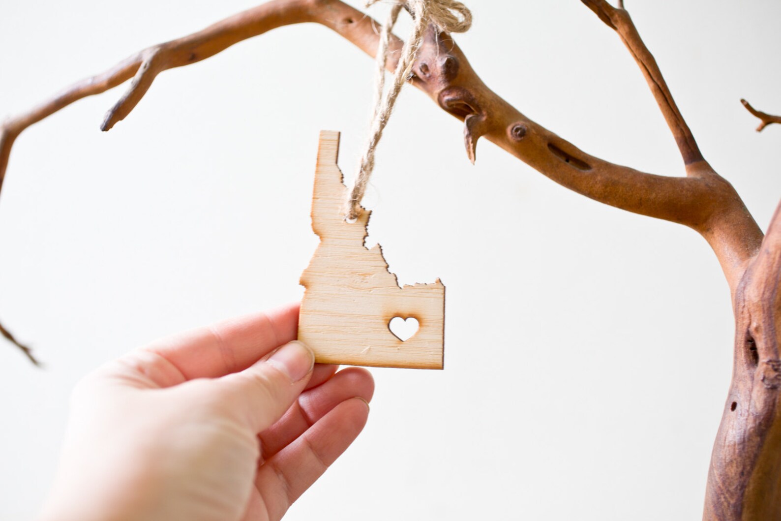 I Heart Idaho State Ornament Bamboo Idaho Ornament Wooden - Etsy