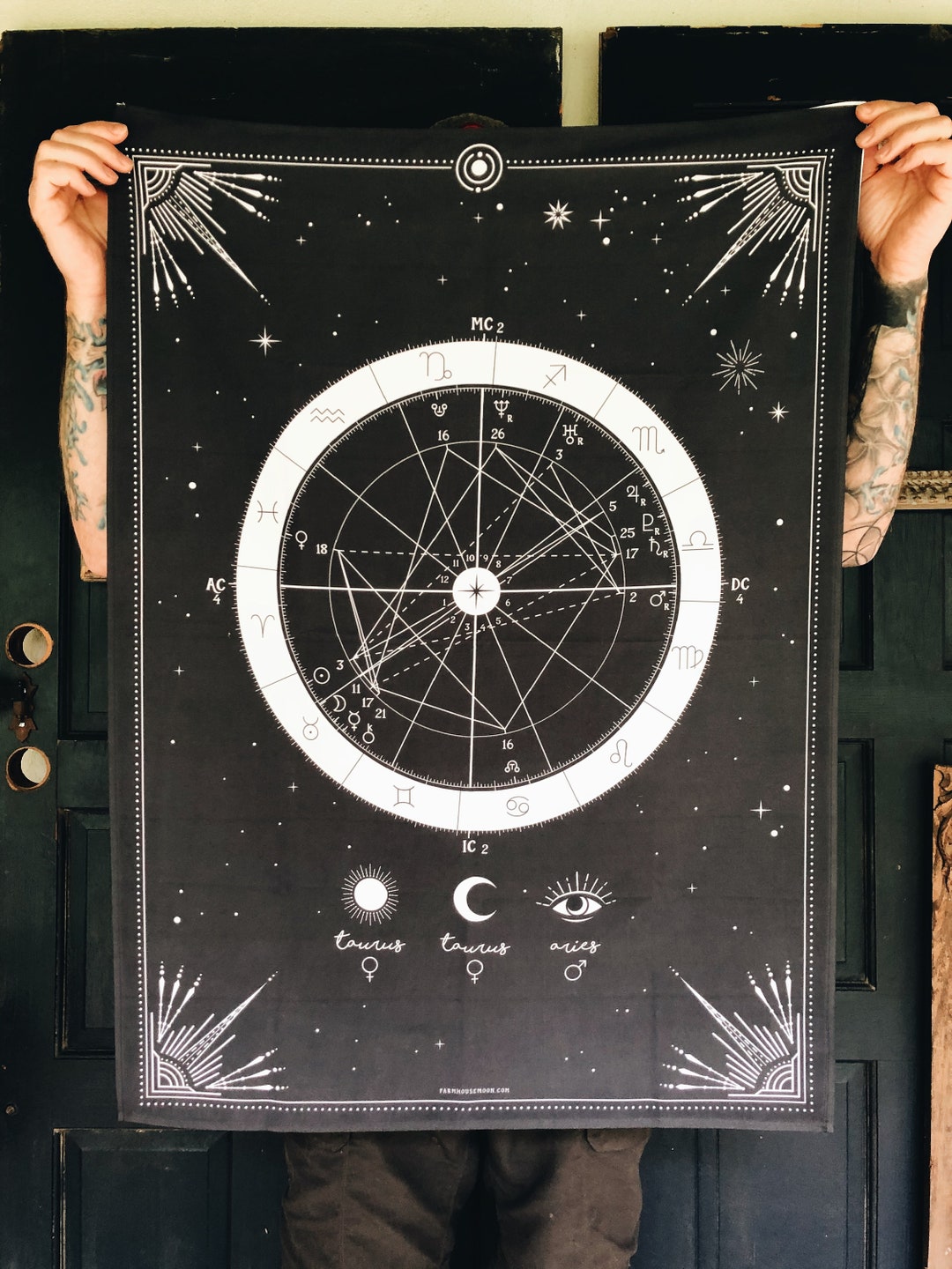 Zodiac Sign Gifts, Astrology Chart, Birth Chart, Wall Art Print ...