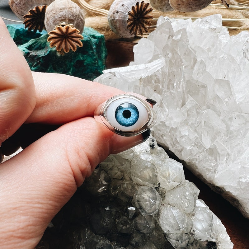 Glass Eye Ring - Etsy