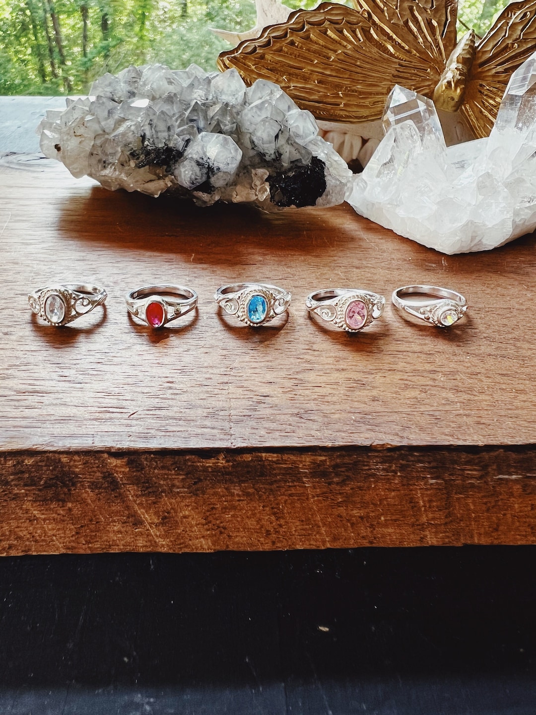 Children's Sterling Silver Little Girls CZ Heart Baby Ring for Toddler ...