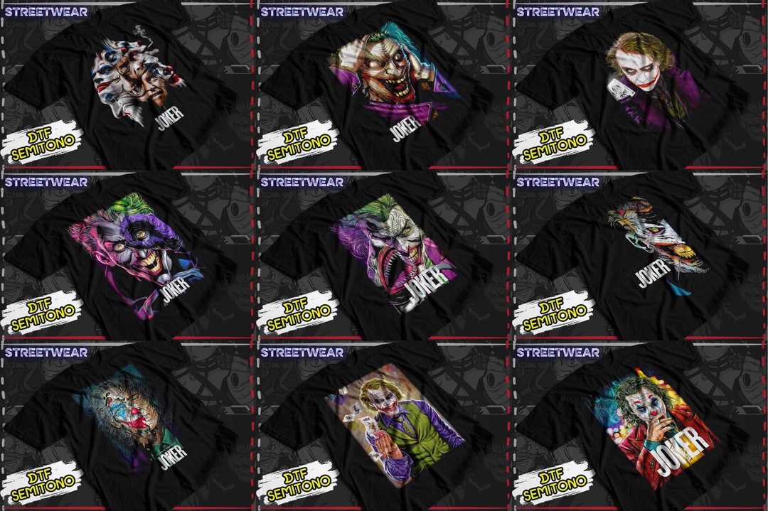 10 Joker Designs DTF Halftones DTF HALF Tones read the Description ...