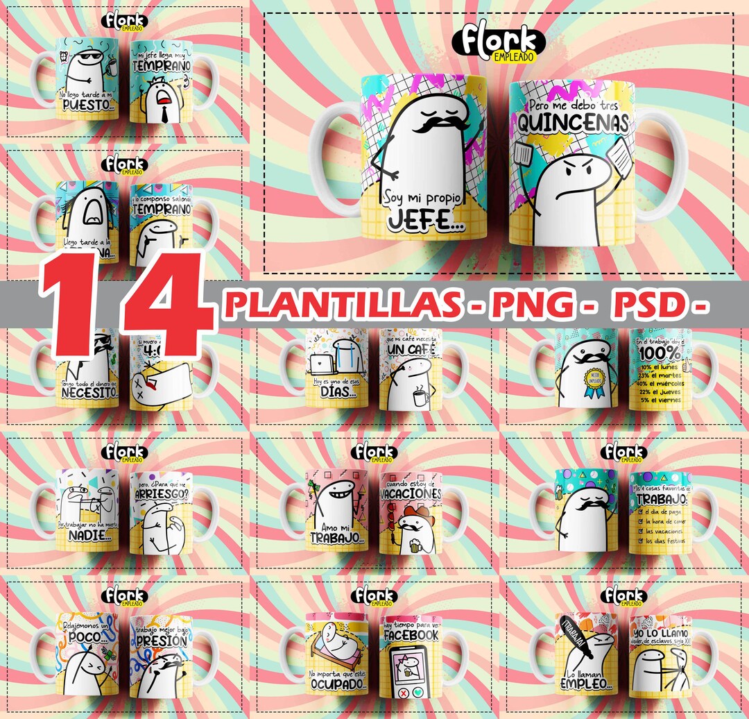 14 PNG Digital Templates - Flork Employee, Labor Day 11oz Mugs - Etsy