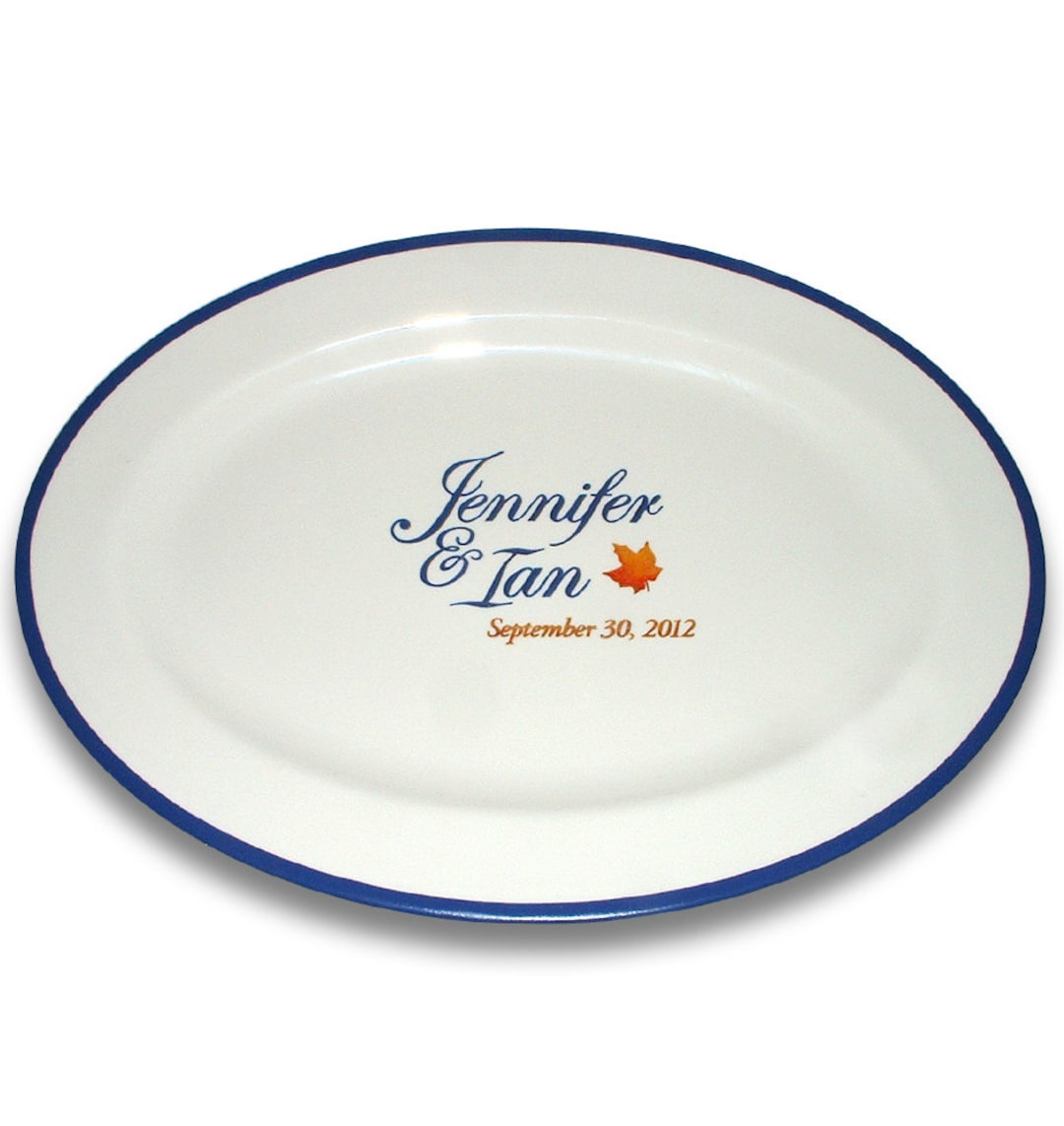 Fall Monogram Custom Signature Platter / Guest Book Alternative - Etsy