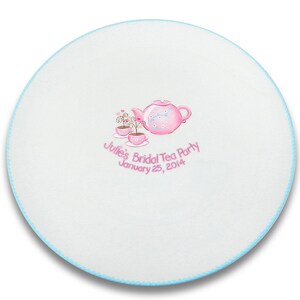 Tea Party Bridal Shower Guest Signature Plate / Guest Book Alternative ...