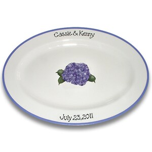 Hydrangea Bouquet Wedding Guest Signature Platter / Guest Book ...
