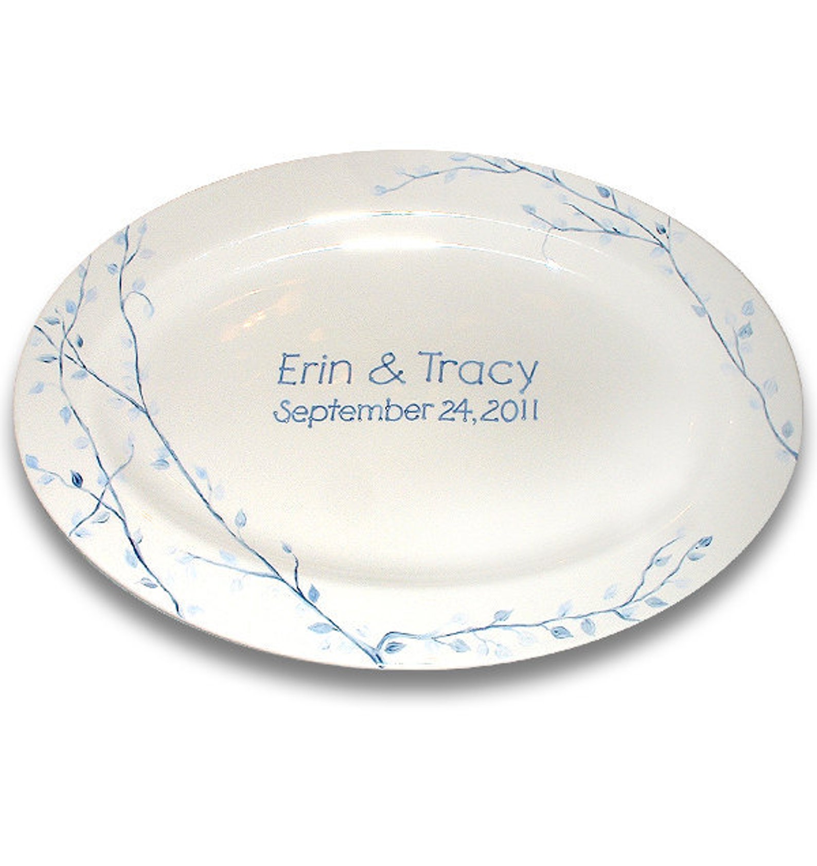First Frost Wedding Guest Signature Platter / Winter Wedding Guest Book ...