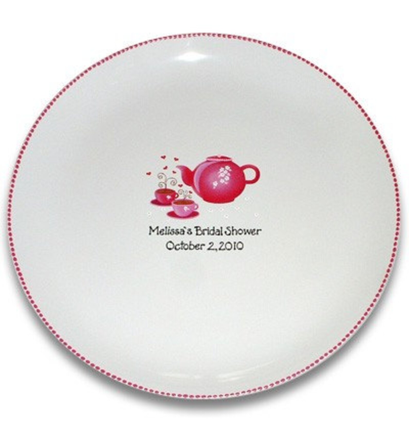 Tea Party Bridal Shower Guest Signature Plate / Guest Book - Etsy