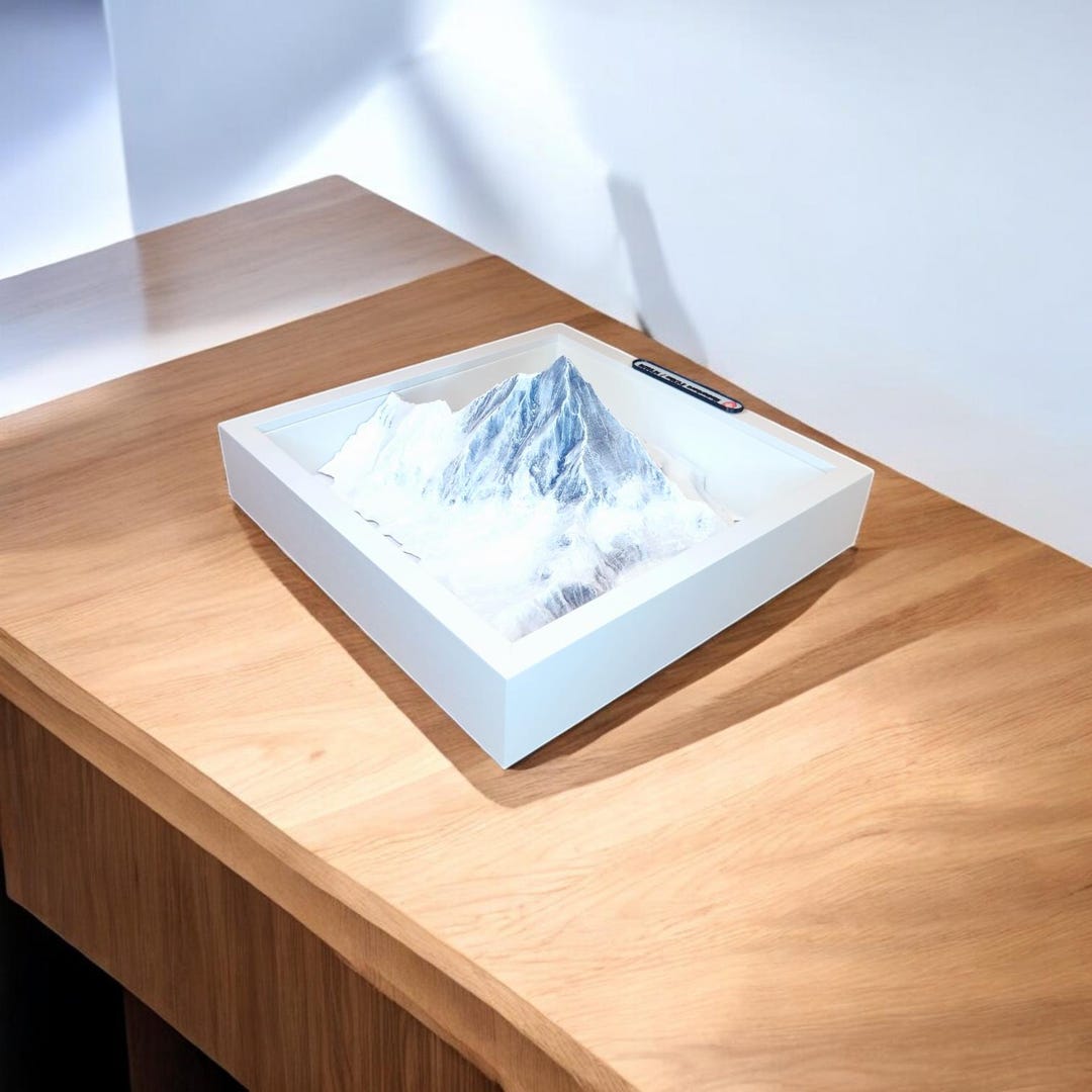 Handmade 3D Matterhorn Model in Wooden Frame Swiss Alps Decoration - Etsy