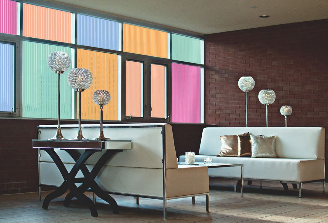 Vertical Lines Window Film Pattern on Static Cling - Etsy