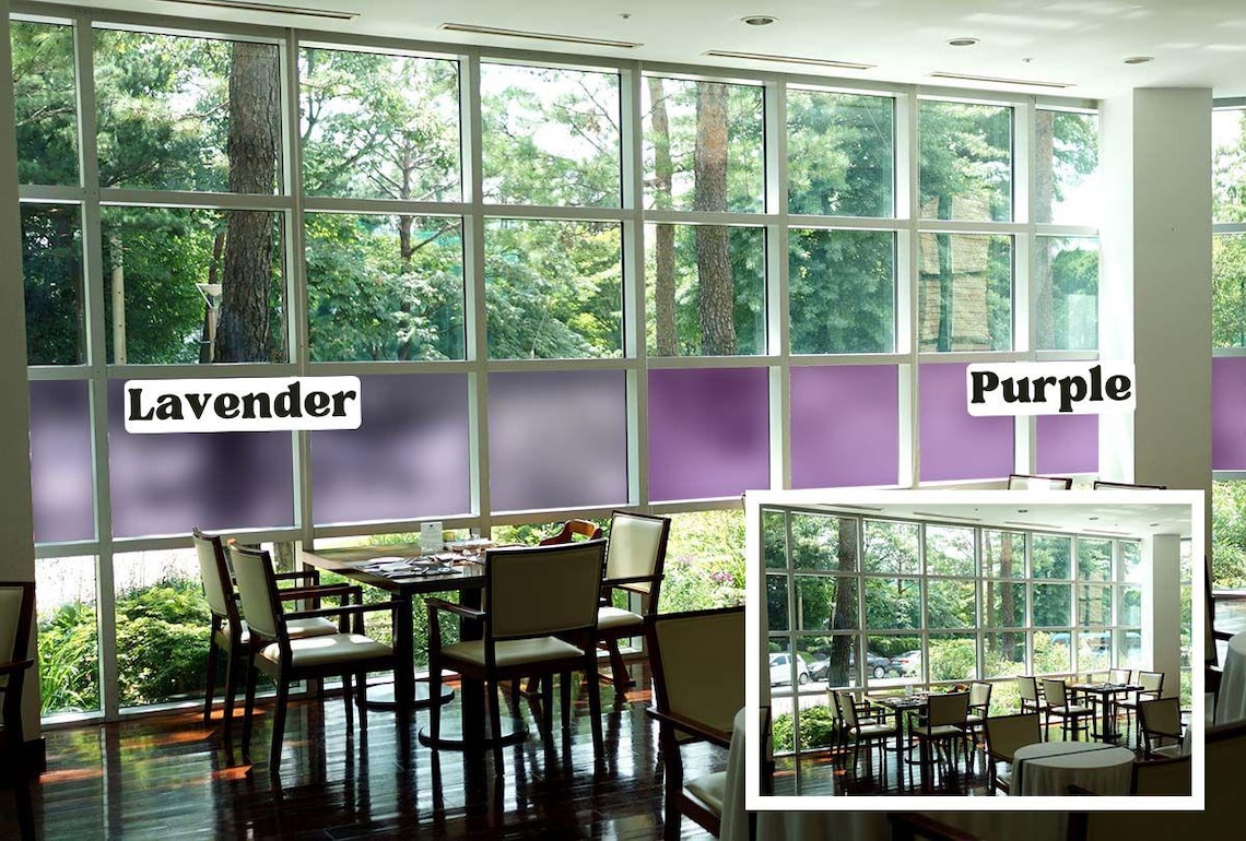 Static Cling Privacy Film, Sandblast Colors Window Film (20 Color ...