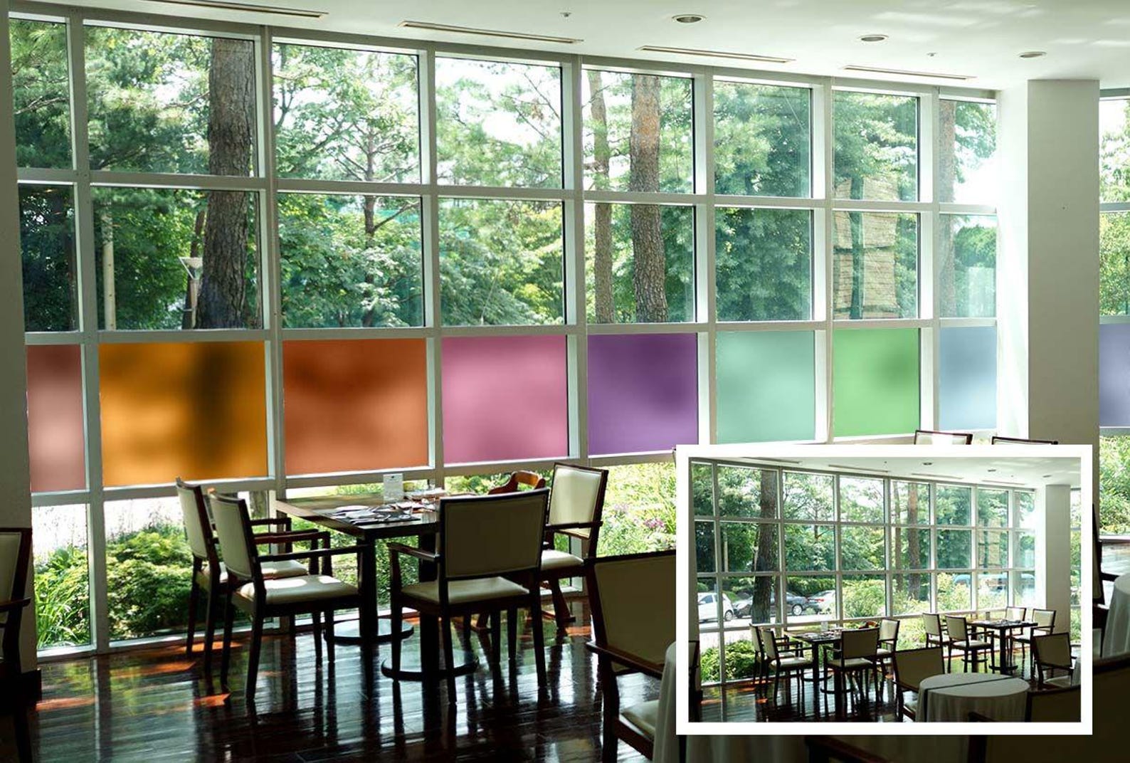 Static Cling Privacy Film, Sandblast Colors Window Film (20 Color ...